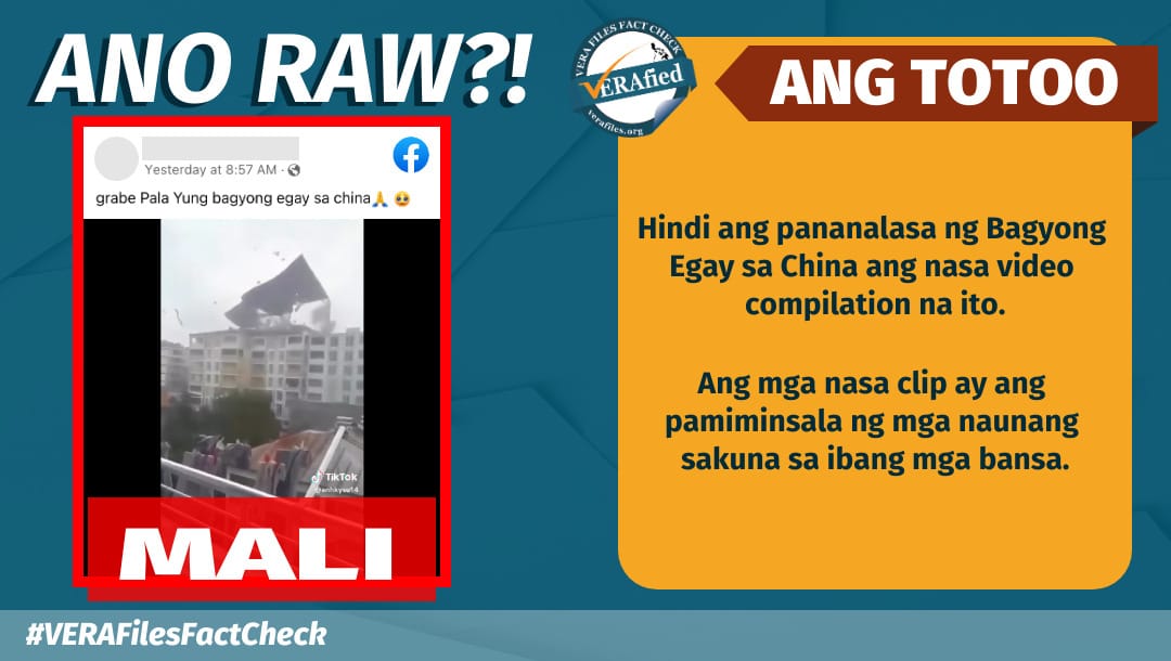 VERA FILES FACT CHECK: Video does NOT show Typhoon Egay’s wrath in China
